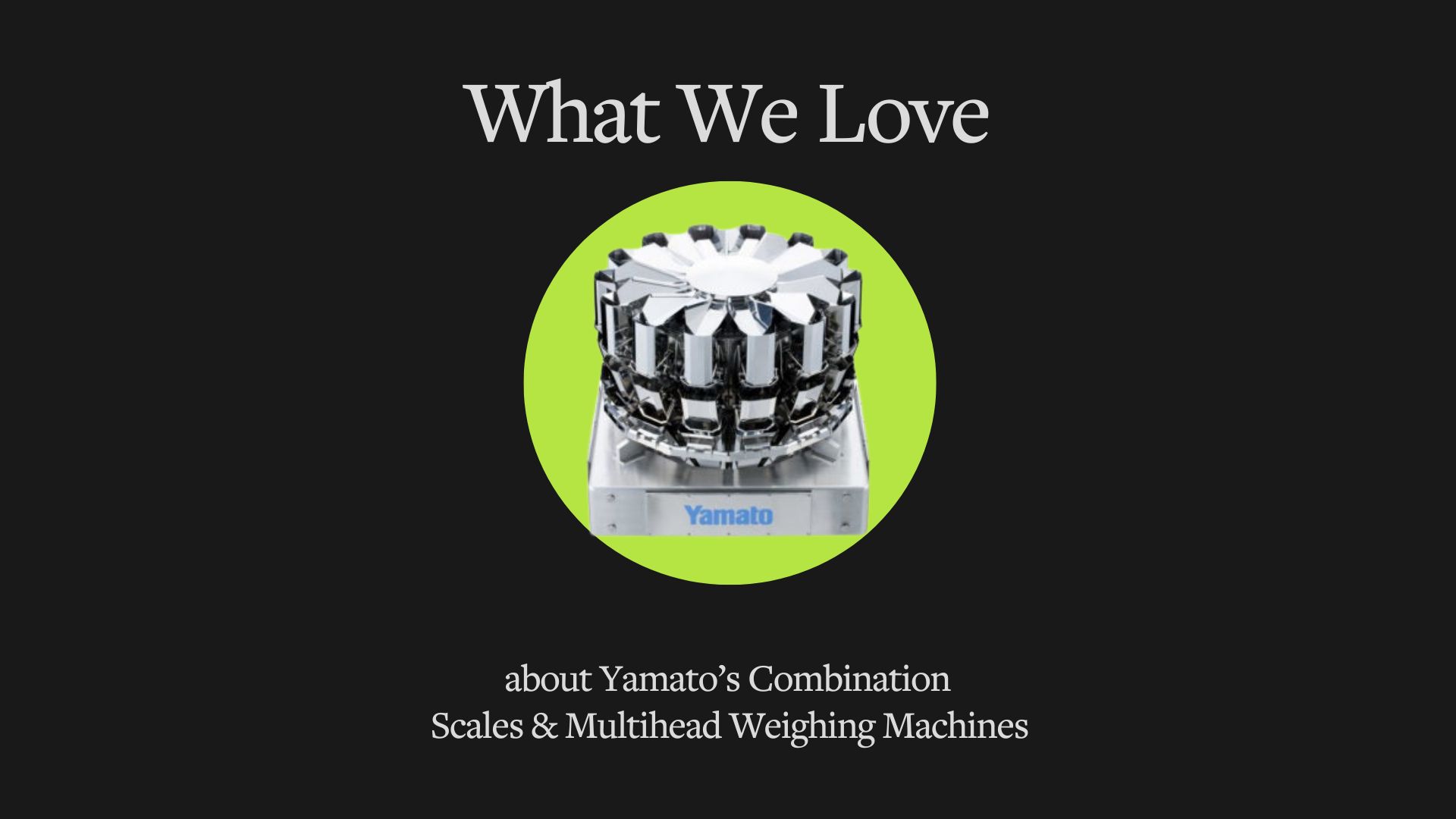 Vendor Spotlight - Yamato Combination Scales | Chandler Automation